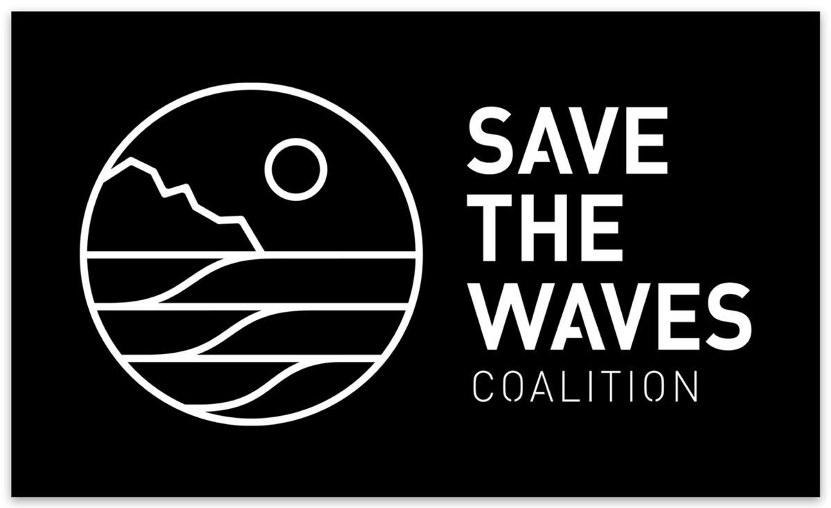 Save The Waves - Save The Waves' Sticker - Black – Save The Waves Store